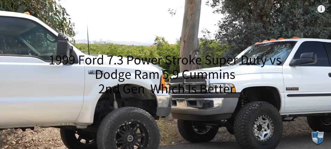 1999 Ford 7.3 Power Stroke Super Duty vs Dodge Ram 5.9 Cummins 2nd Gen ...
